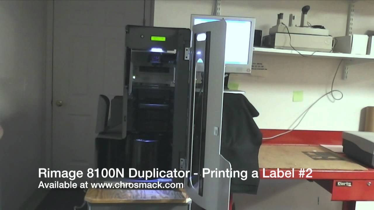 Rimage 8100N Producer Disk Duplicator DVD Blu Ray - Printing #2 - YouTube
