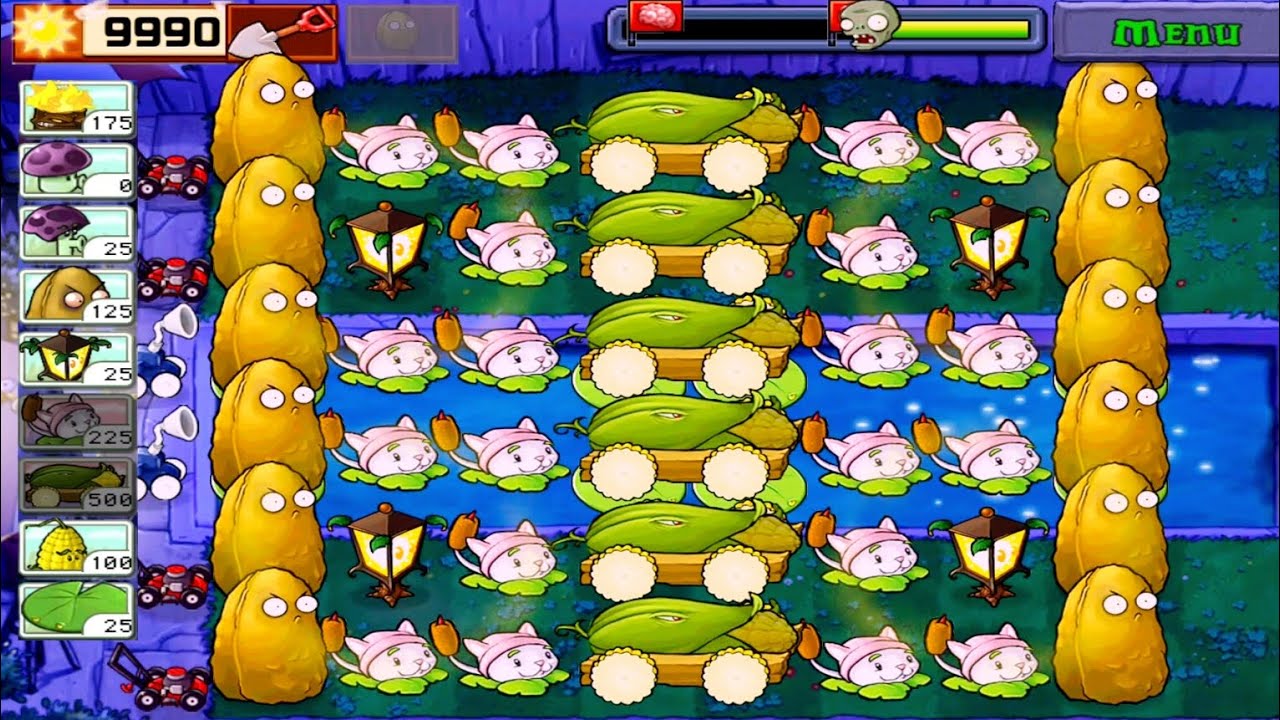 PVZ MOD | FOG LEVELS 8/9 IN 10:46 MINUTES | ADVENTURE GAMEPLAY | FULL ...