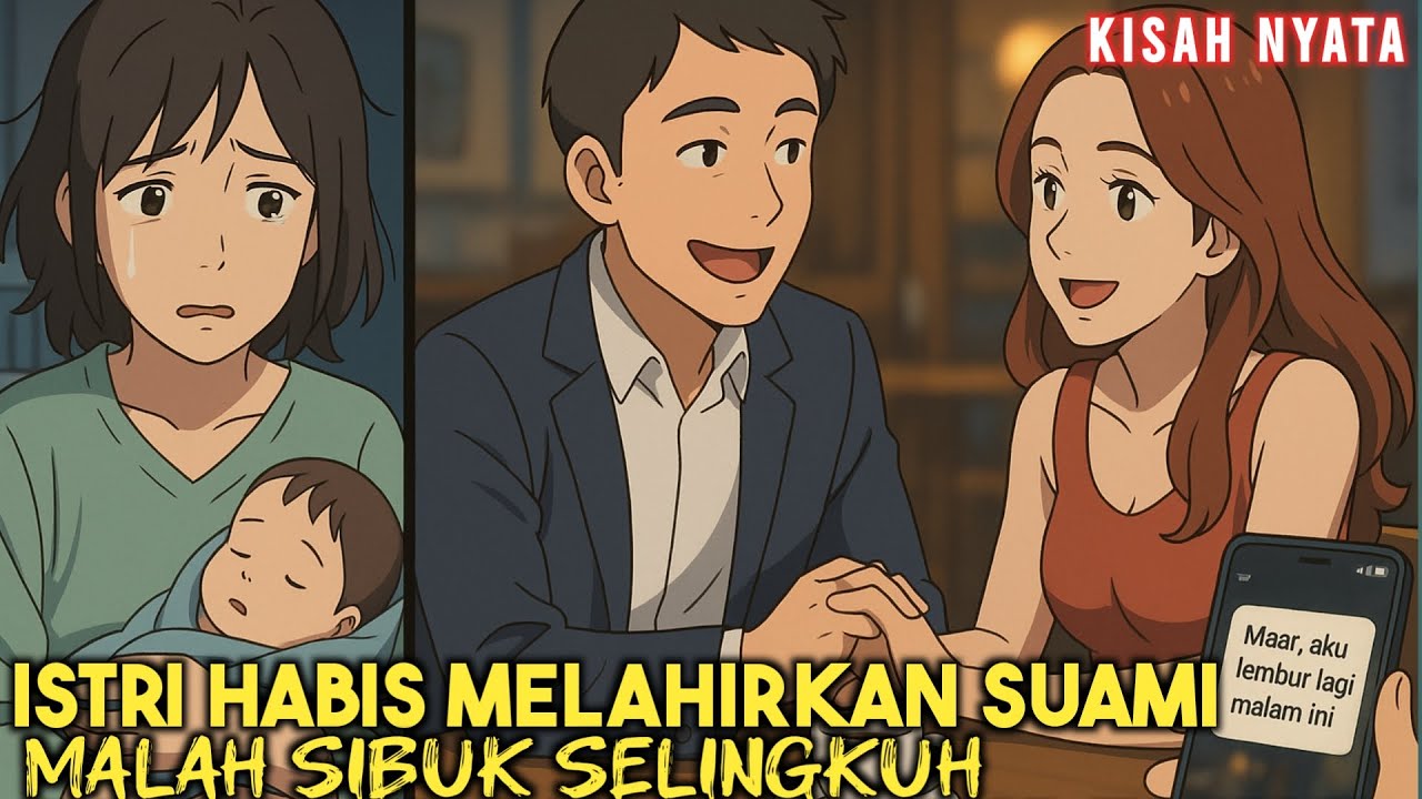 ISTRI HABIS MELAHIRKAN SUAMI MALAH SIBUK SELINGKUH! | SINETRON KISH NYATA - YouTube