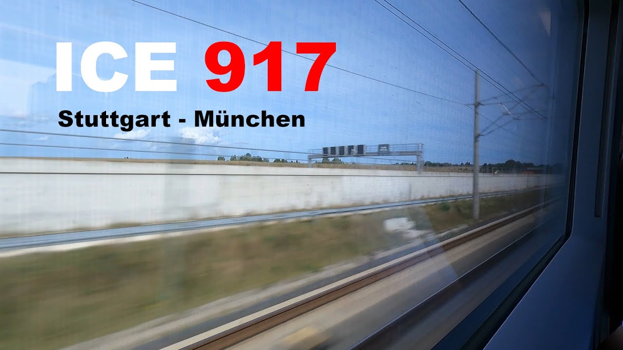 Im ICE 3 neo (BR 408) von Stuttgart nach München | ICE 917 - die ...