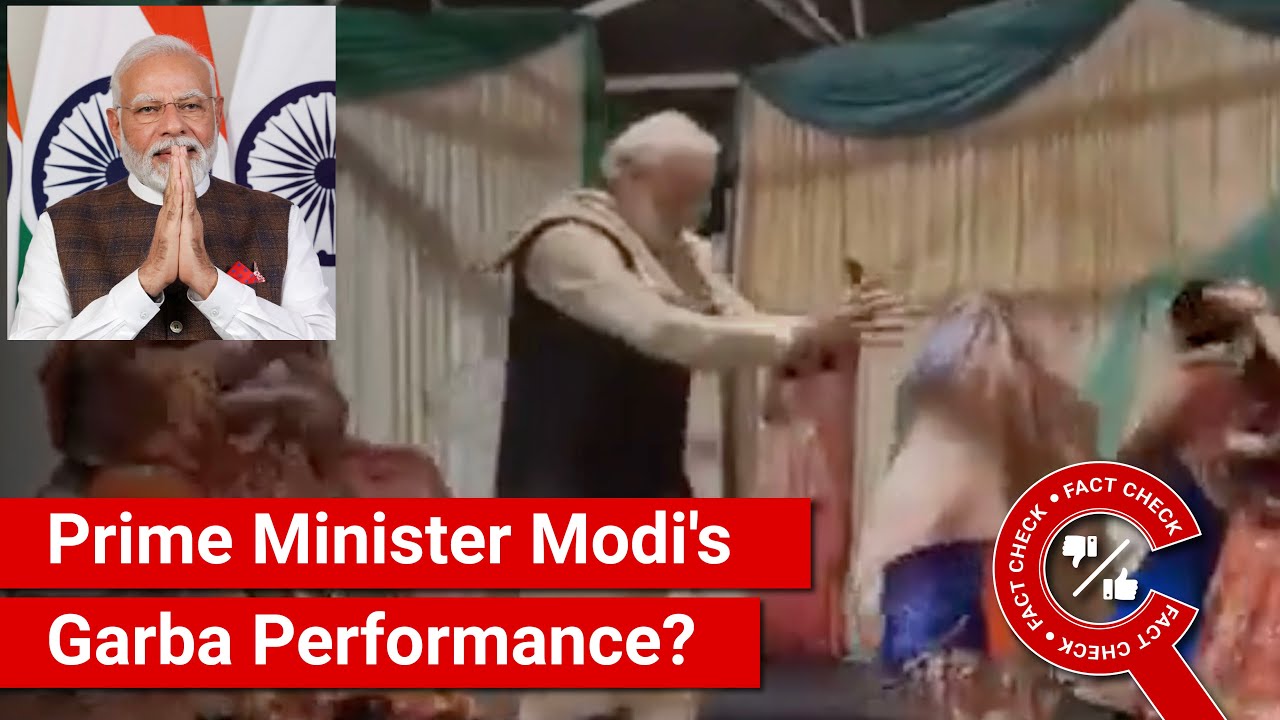 FACT CHECK: Viral Video Shows Prime Minister Narendra Modi's Garba ...
