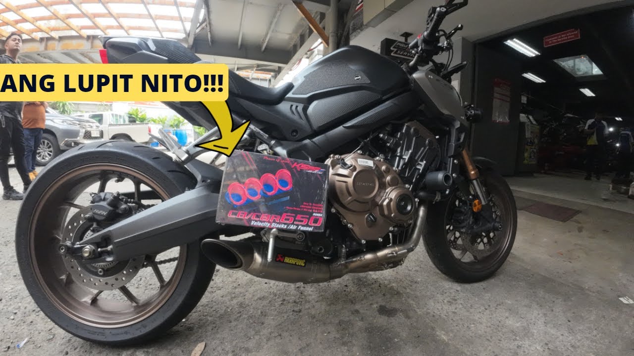 CB650R with Newly Installed KSPP Velocity Stack - YouTube