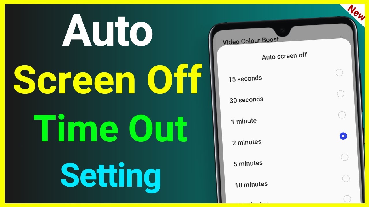 Mobile Auto Screen Off Setting ! Phone Screen Time Out Setting ! Auto ...