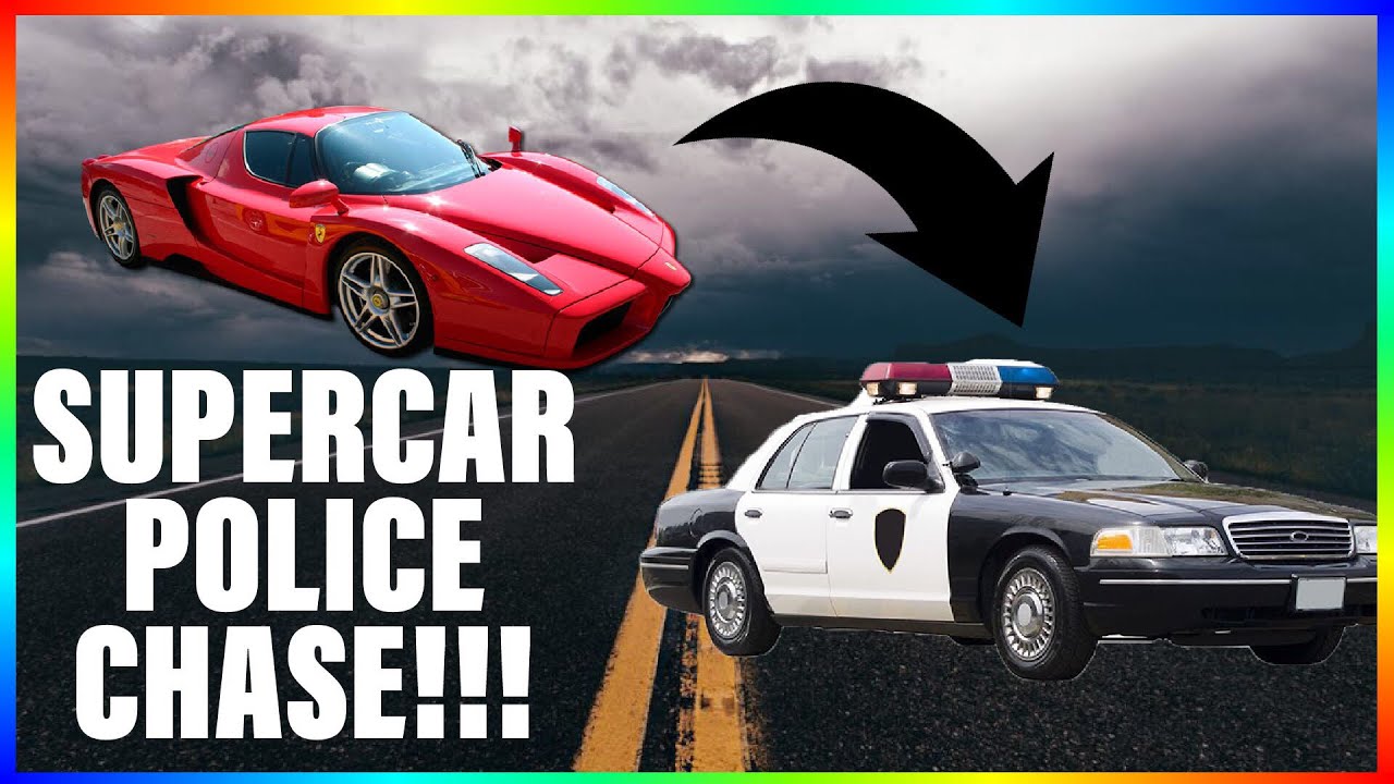 Police Chase With A SuperCar!!! - YouTube