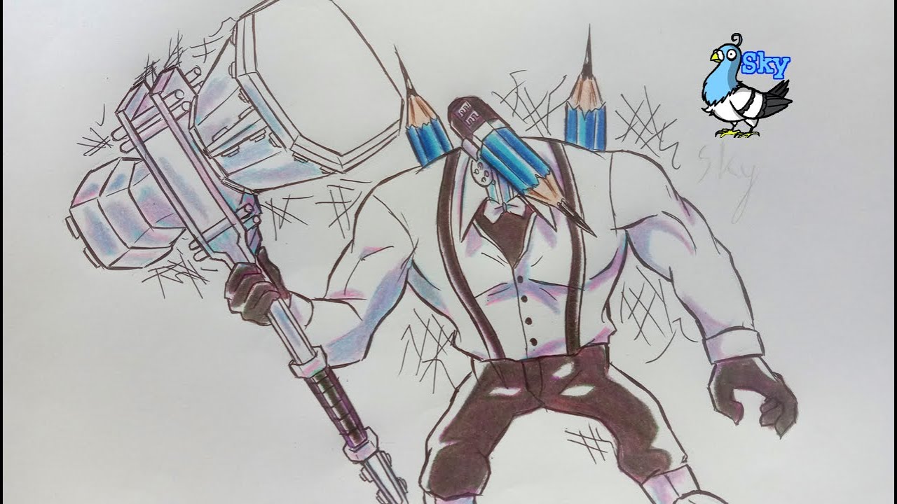 HOW TO DRAW Hammer PencilMan | DOM Studio's Skibidi Multiverse : สอนวาด ...