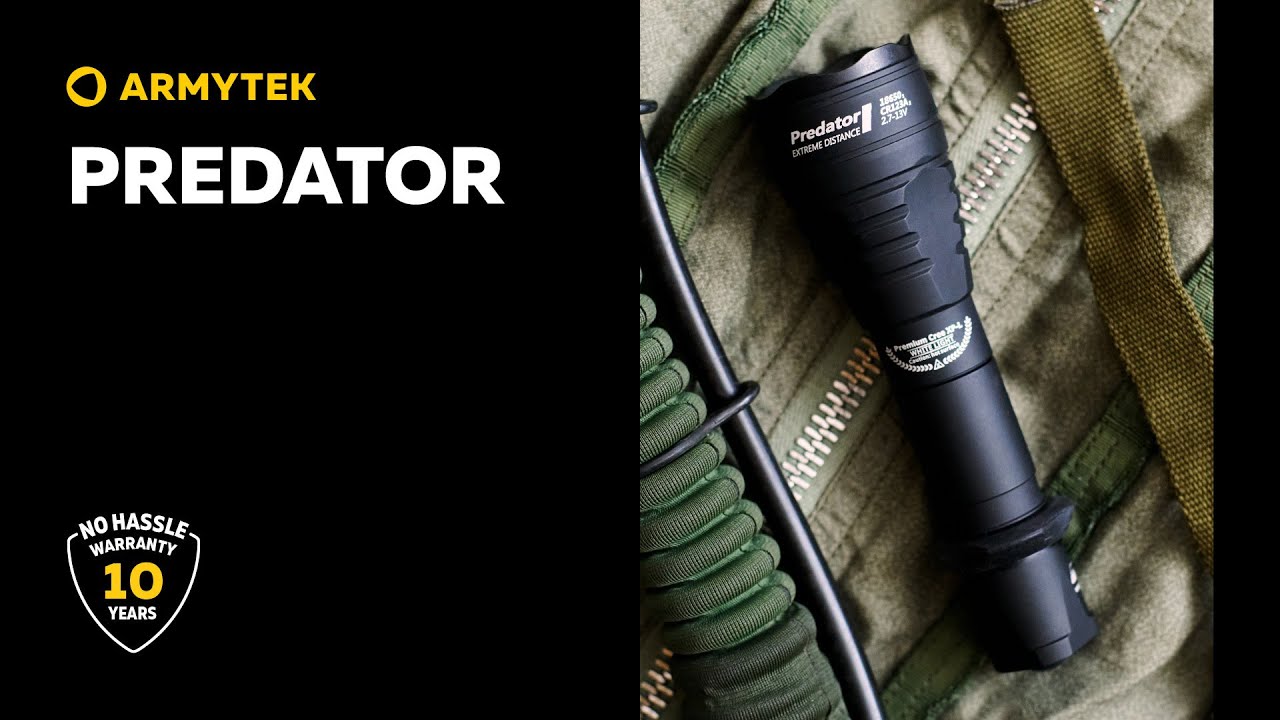 Predator — powerful flashlight for hunting with simple operation - YouTube