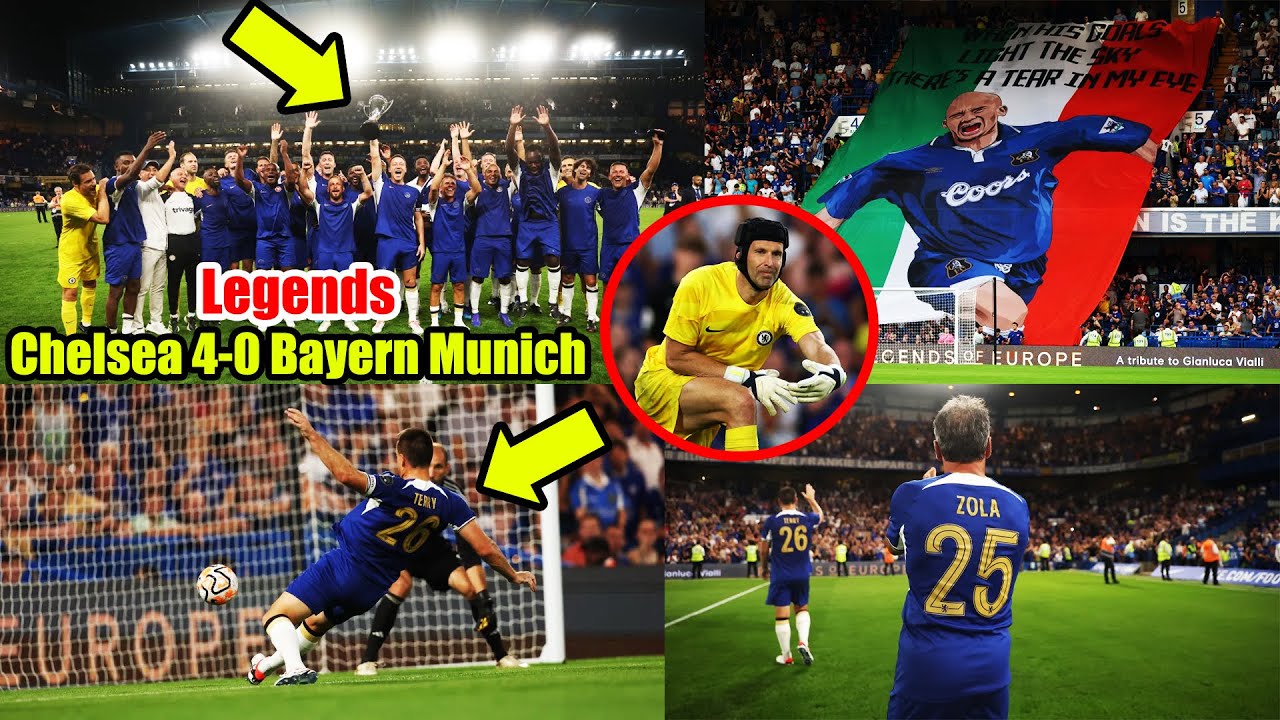Chelsea Legends Vs Bayern Munich Legends Highlights | Super Goals of ...