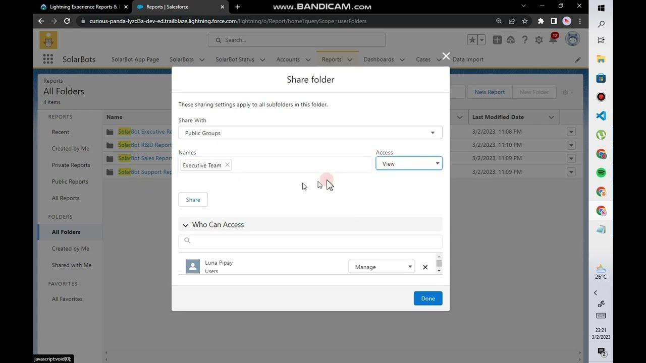 Organize and manage reports and folders | Lightning Experience Reports ...