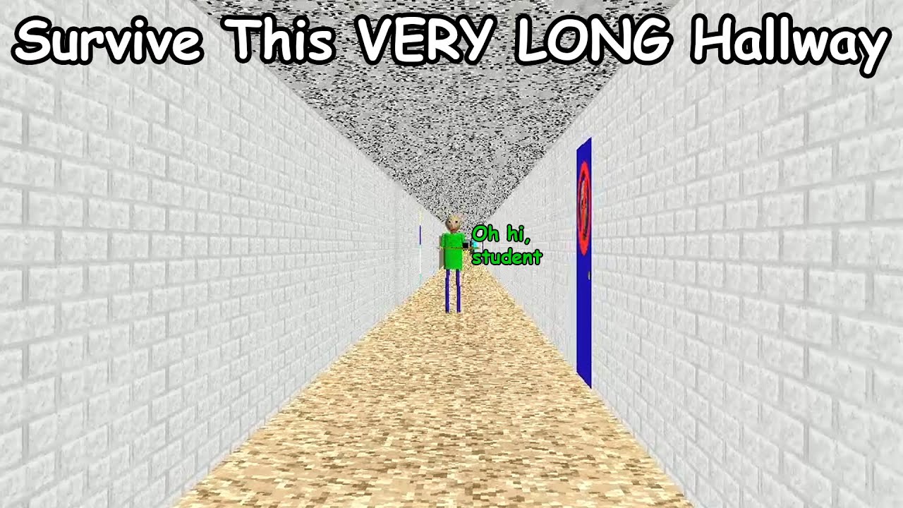 Only One Hallway, But Baldi is EXTREMELY FAST | Get Slapped By A ...
