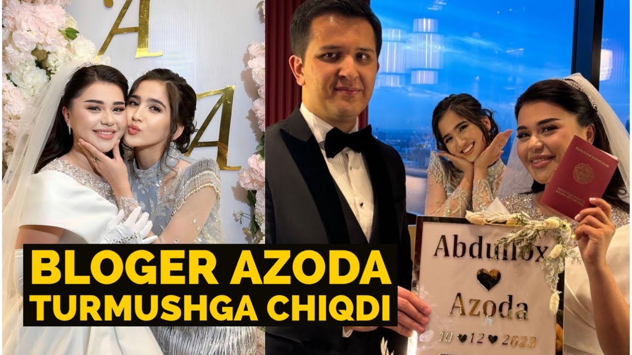 TUYLAR MUBORAK BLOGER XONANDA AZODA TURMUSHGA CHIQDI. BLOGER AZODA TUYI ...