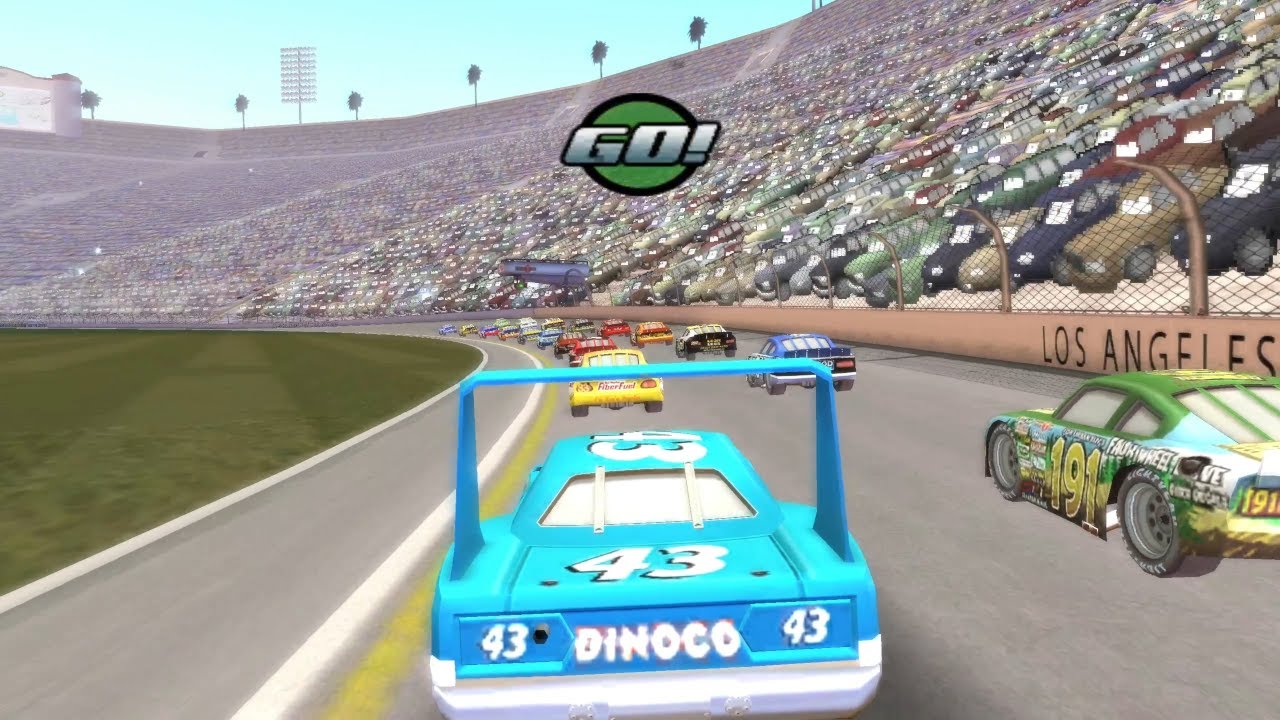 RACING AS THE KING IN THE PISTON CUP! - Cars The Video Game - YouTube