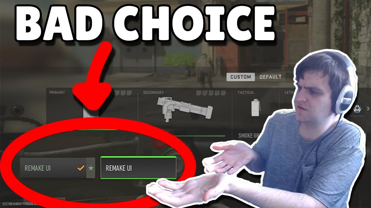 MW2'S TERRIBLE UI + camo progress update - YouTube