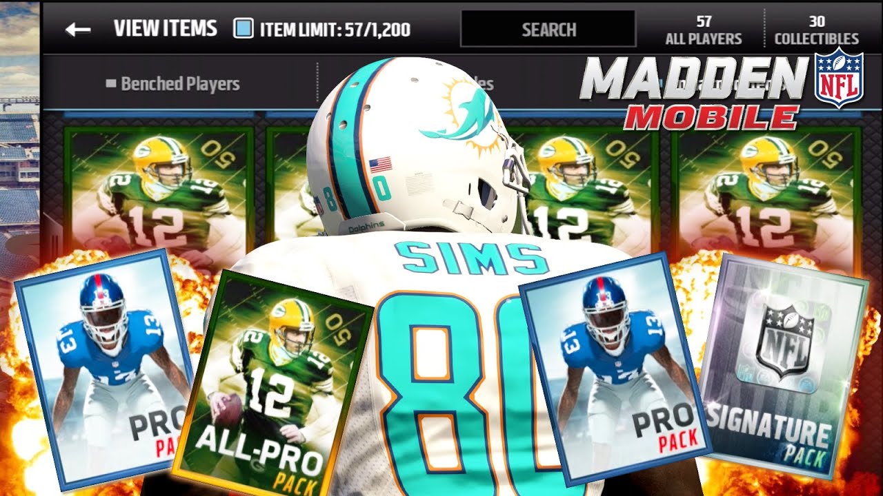 EA Madden Mobile 16 | Packs On Packs On Packs! | SIGNATURE,ALL PRO ...
