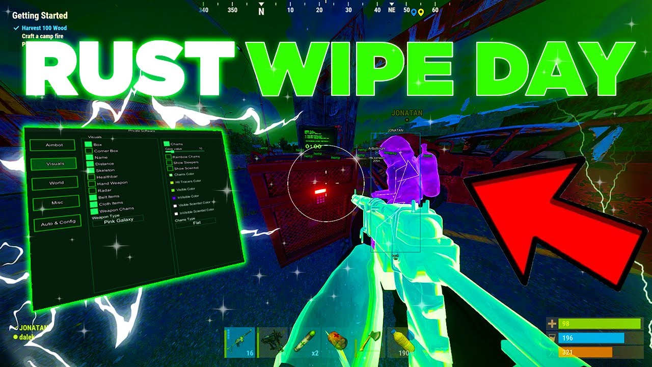 How a RUST CHEATER Dominates WIPE day with the BEST RUST CHEAT.. - YouTube