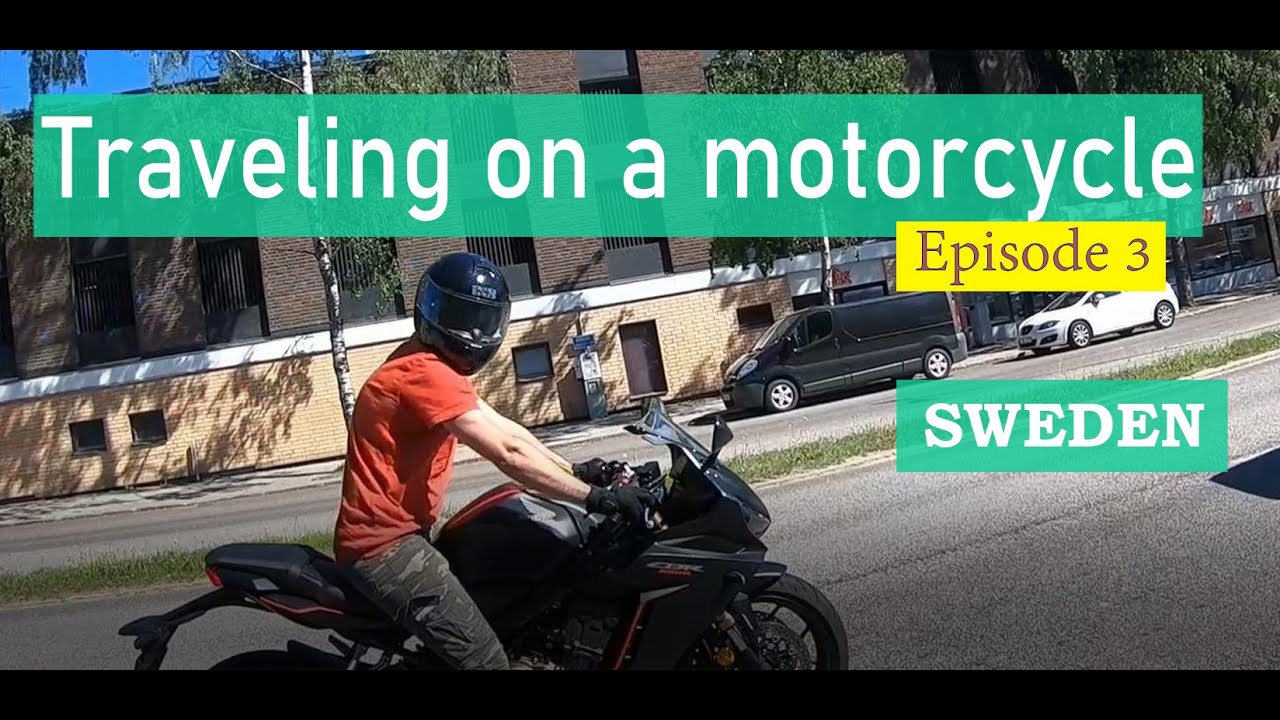 Traveling on a motorcycle in Sweden (2020) مسافرت با موتورسیکلت - YouTube