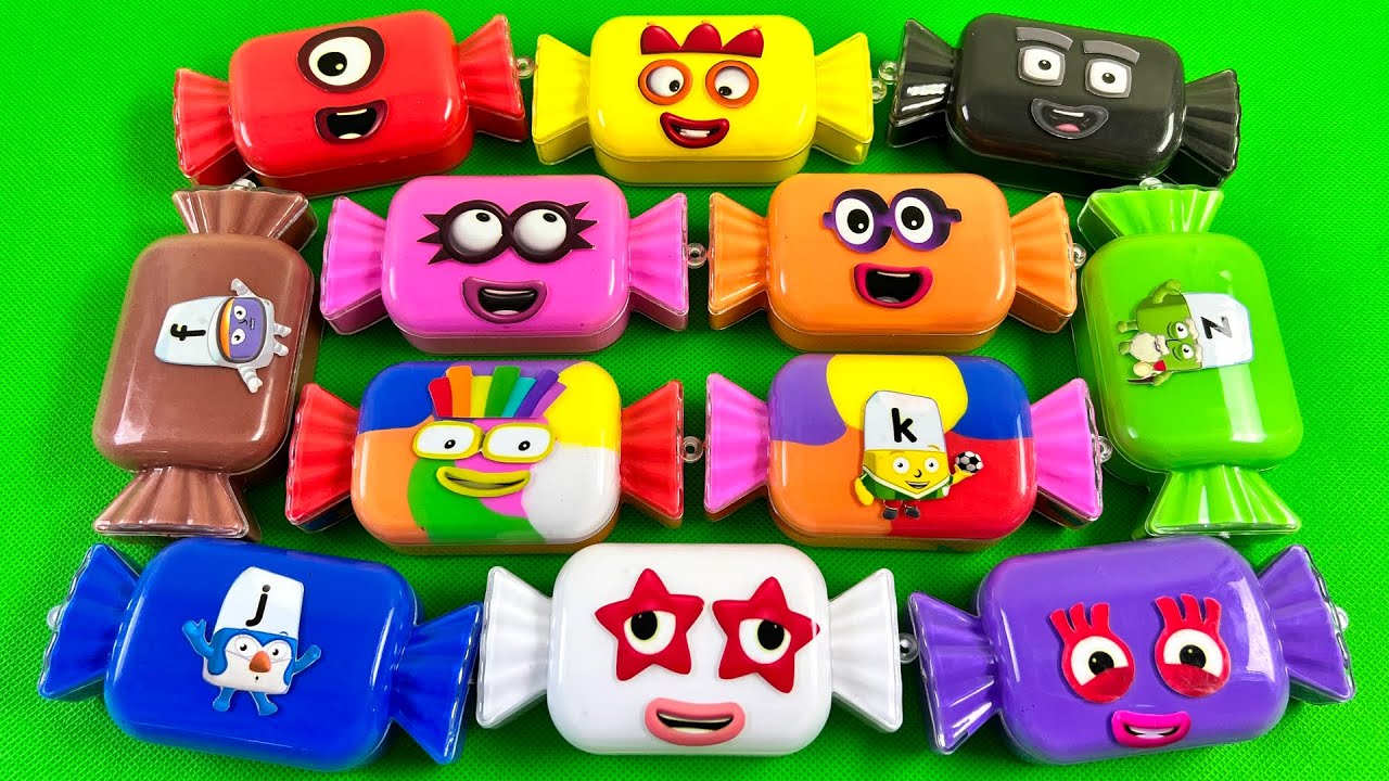 Numberblocks - Looking For Super CLAY Candy & Dinosaur Egg Slime ...