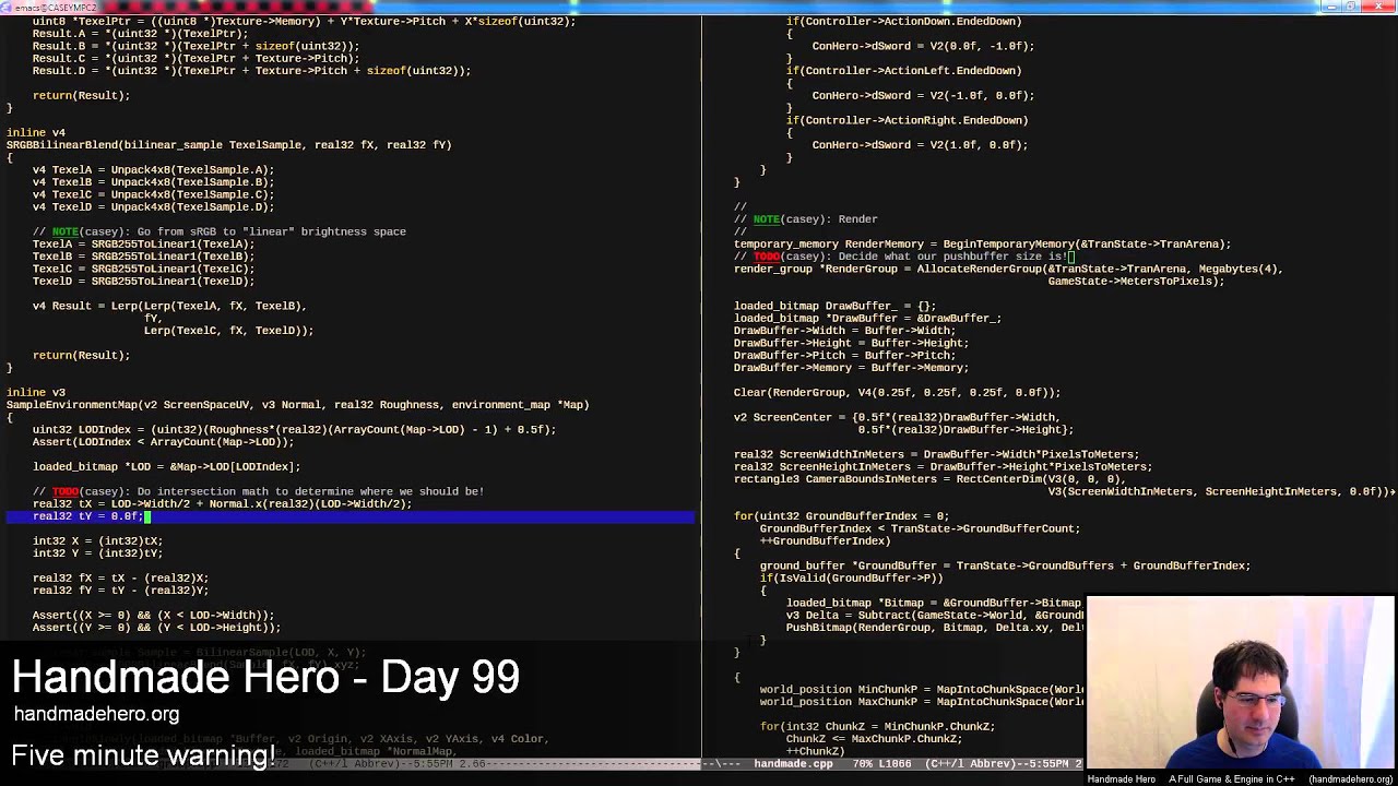 Handmade Hero Day 099 - Test Environment Maps - YouTube