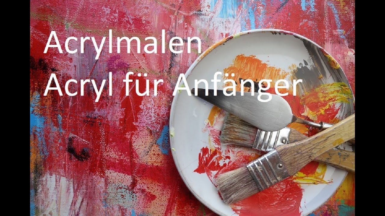 Acrylmalen - einfaches Acrylbild für Anfänger - easy acrylic painting ...