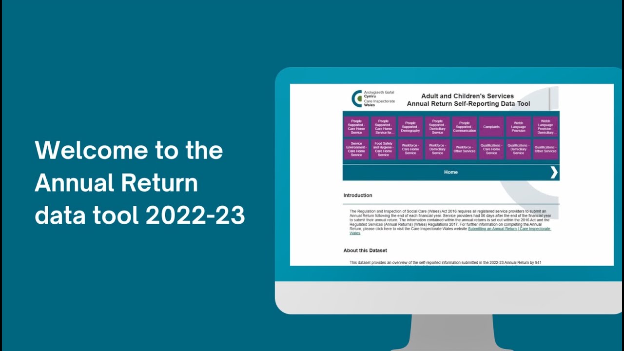 How to use the Annual Return 2022-23 data tool - YouTube