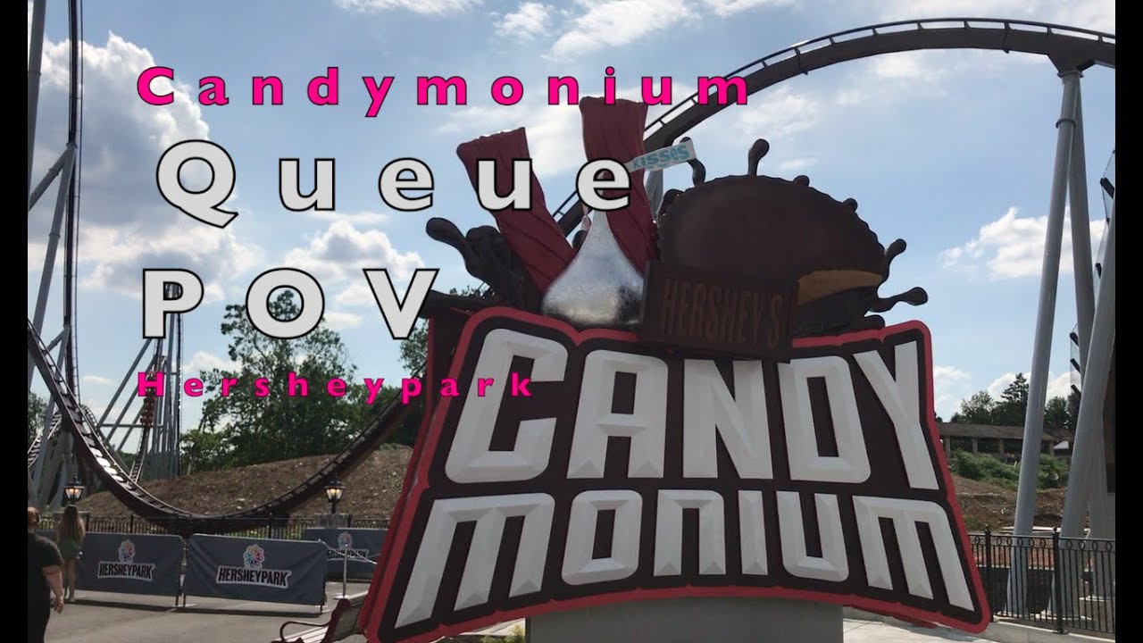 Candymonium POV (*Queue Only*)// Hersheypark / New 2020 coaster, queue ...