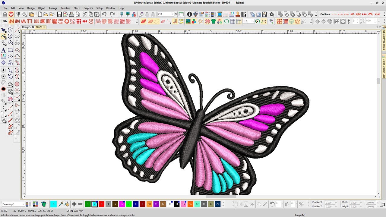 Pretty Butterfly Embroidery logo - YouTube