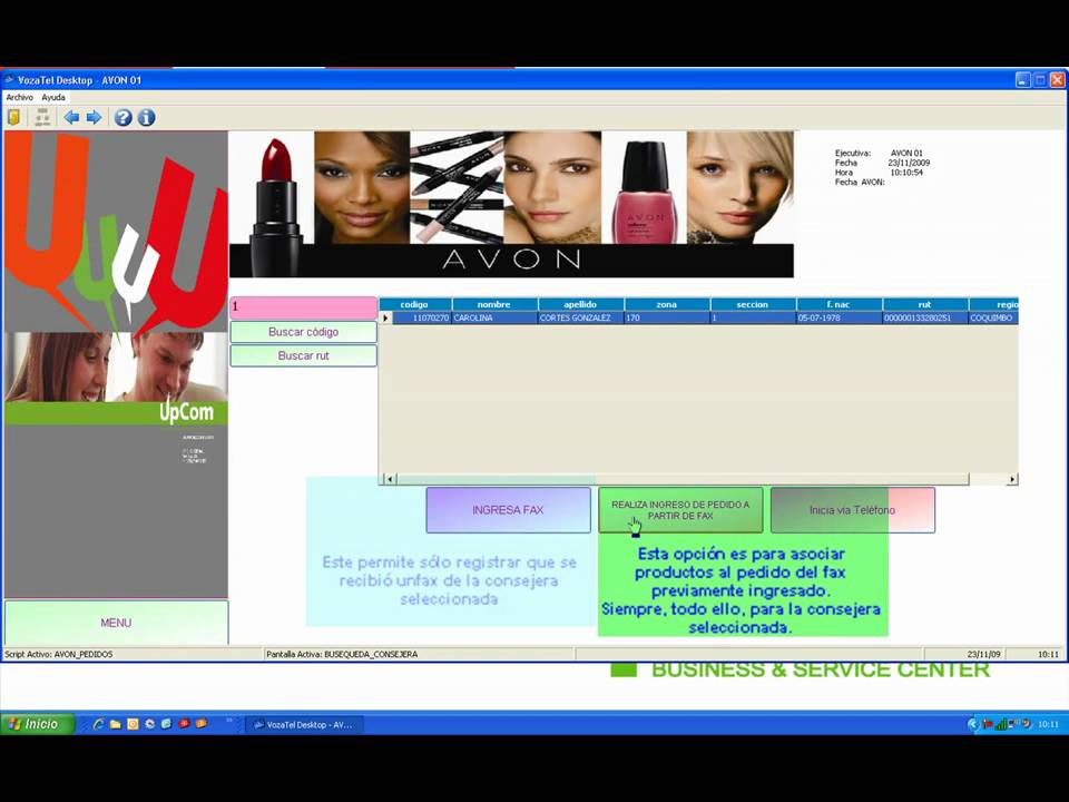 UpCom Software toma de pedidos para AVON Chile - YouTube