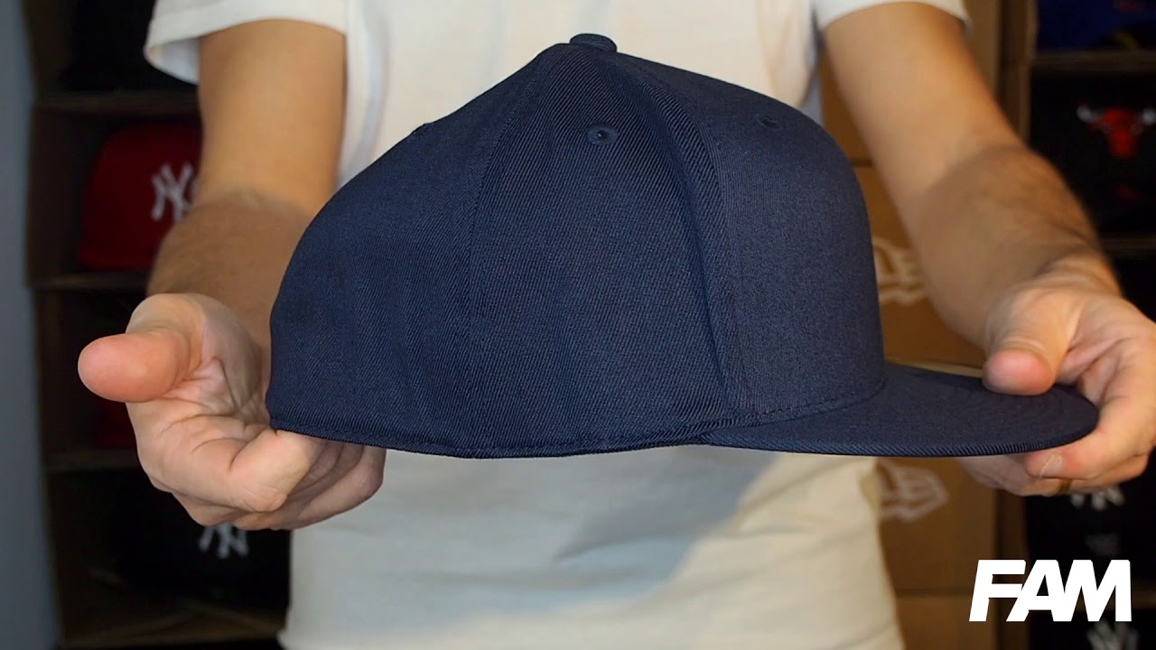 PREMIUM 210 FITTED DARK NAVY BLANK CAP - YouTube
