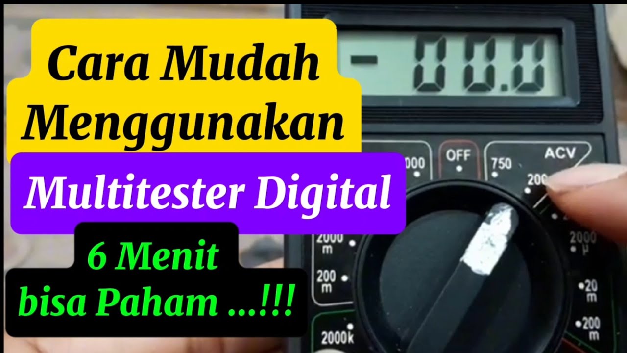 Cara Menggunakan Multitester Digital | #multitester #avometer # ...