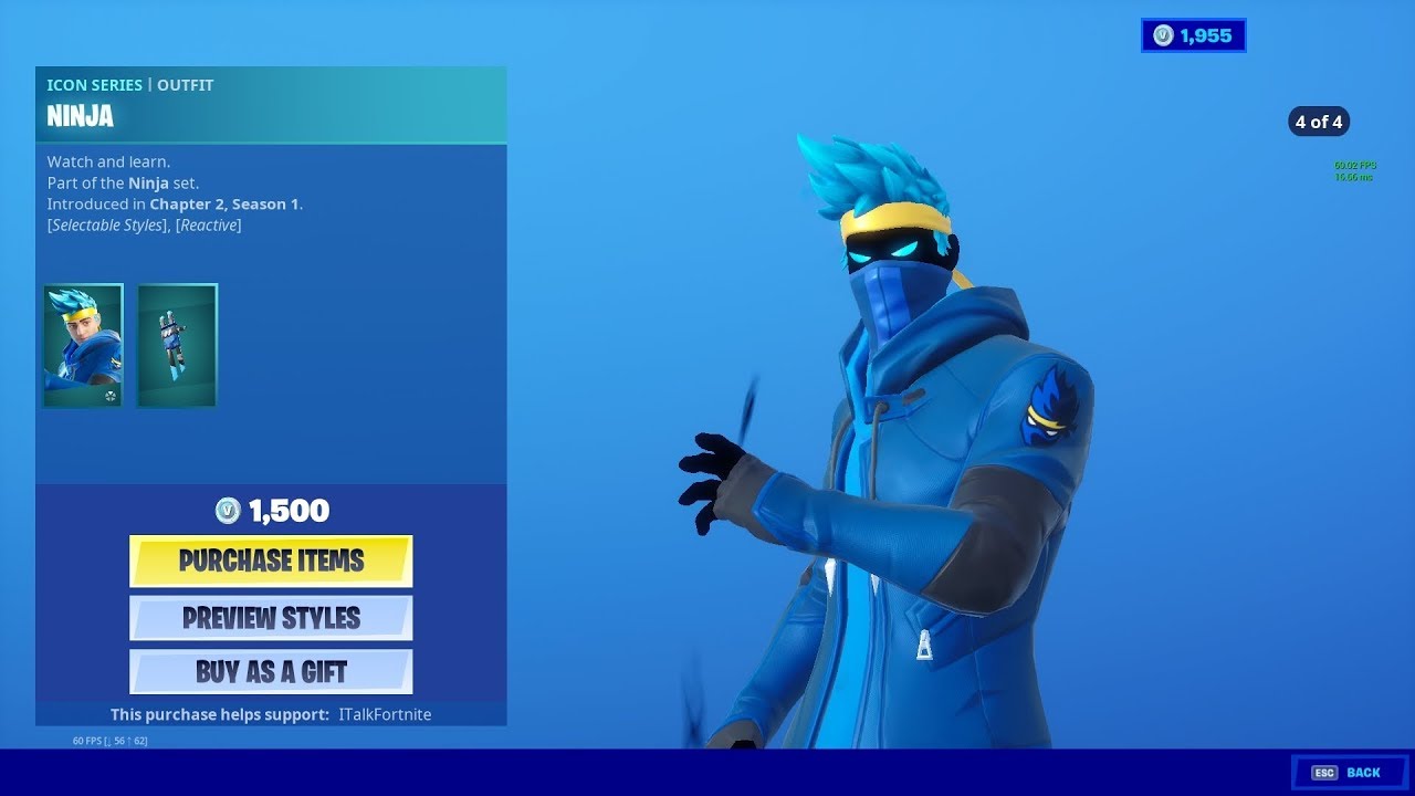 NEW NINJA SKIN! (Fortnite Battle Royale) (Item Shop 1/16/19) - YouTube