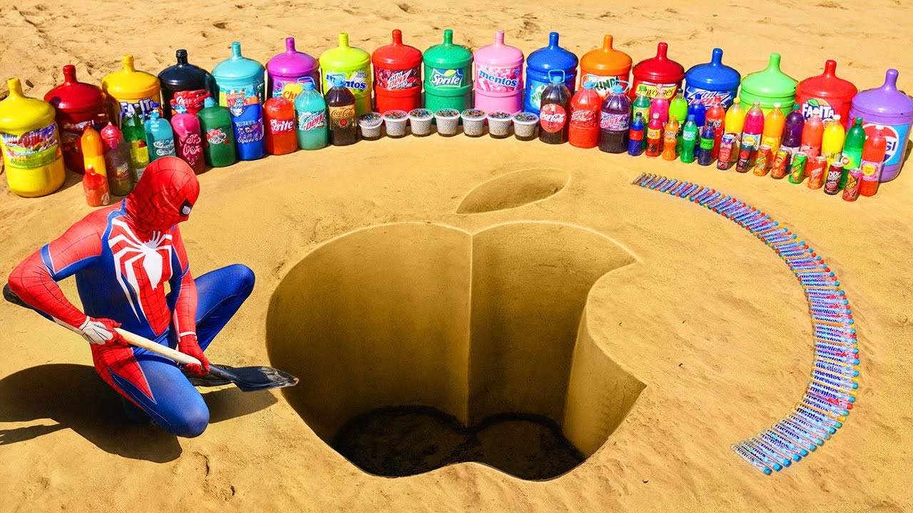 A giant eruption of toothpaste from Apple and Samsung, Fanta, Mirinda ...