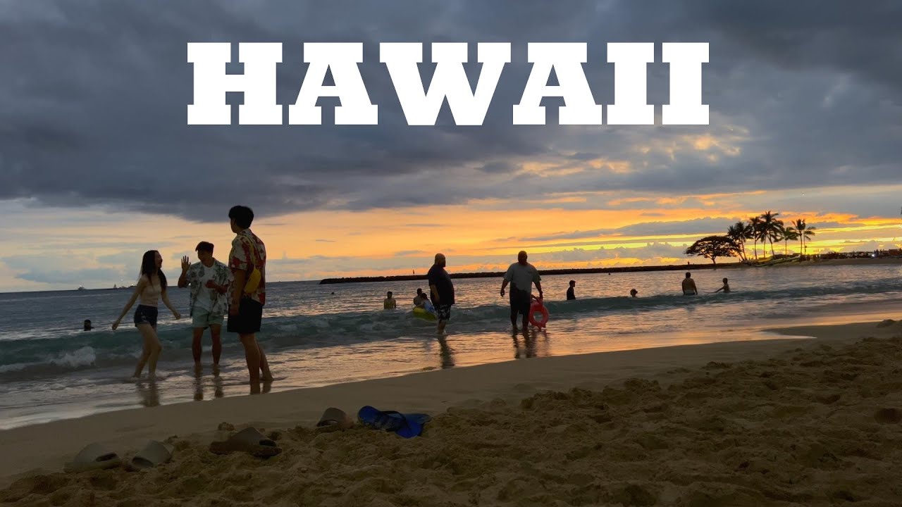 Waikiki, Hawaii Friday Night Fireworks & People Watching at Hilton ...