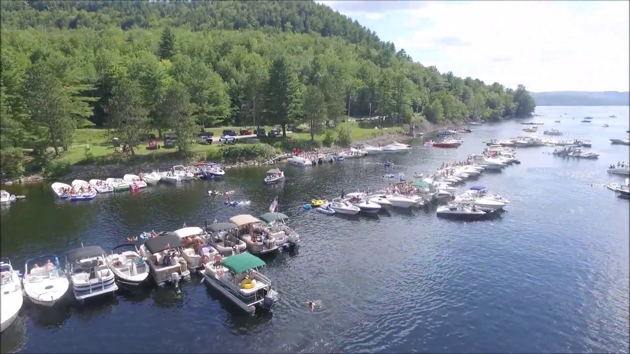 The Great Sacandaga Lake's 9th annual Dam Tie Up ! - YouTube