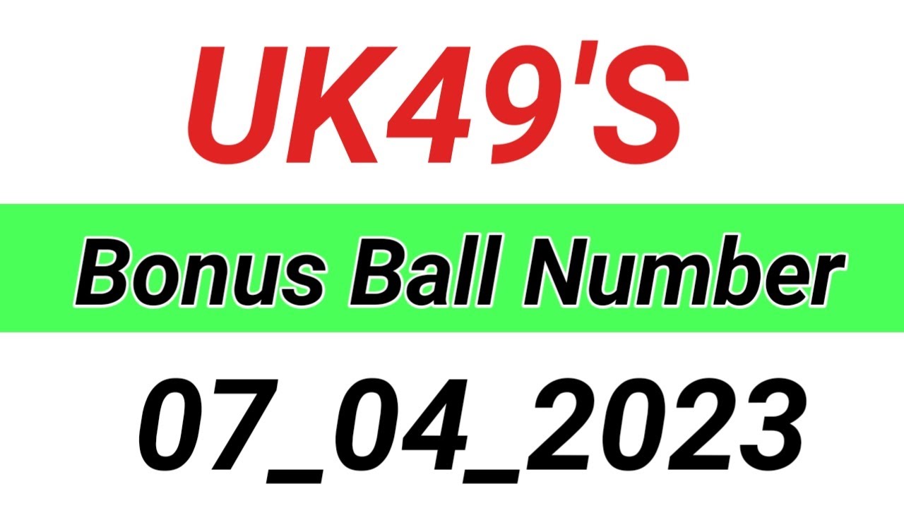 Uk49 lunchtime winning numbers 07-04-2023, - YouTube