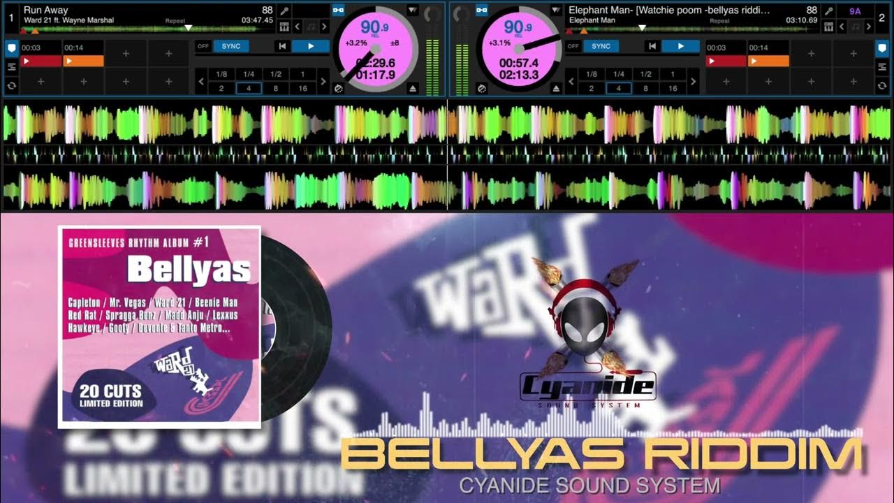BELLYAS RIDDIM MIX 1998 #cyanidesoundsystem #90sdancehall #bellyasriddim #dancehall #ward21 ...