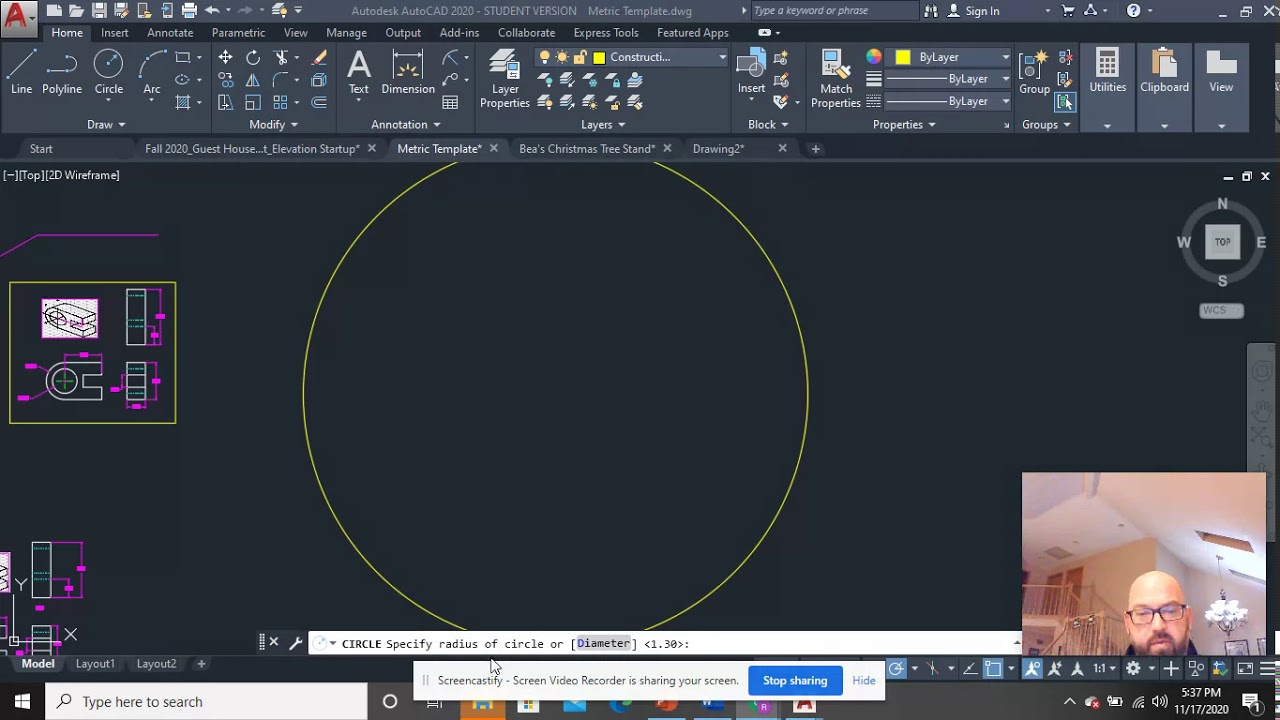 CIRCLE Command + Hotkey - YouTube