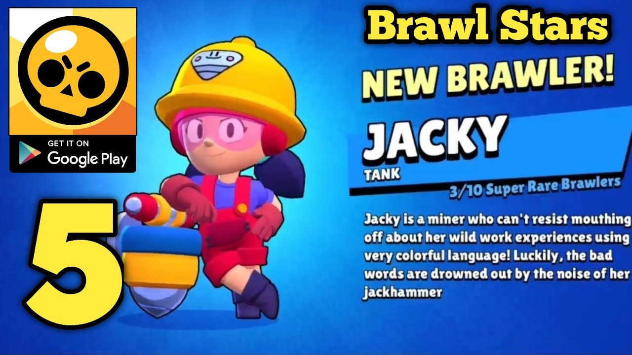 Brawl Stars - Jacky - Gameplay Walkthrough Part 5 New Event - Hunters - (Android) - YouTube