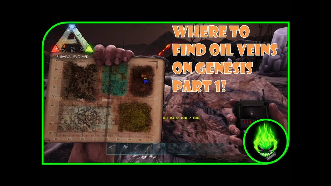 ARK: GENESIS PART 1 - WHERE TO FIND OIL VEINS! - YouTube