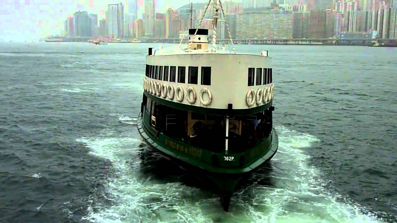 Star Ferry approaching the Pier during Storm - YouTube