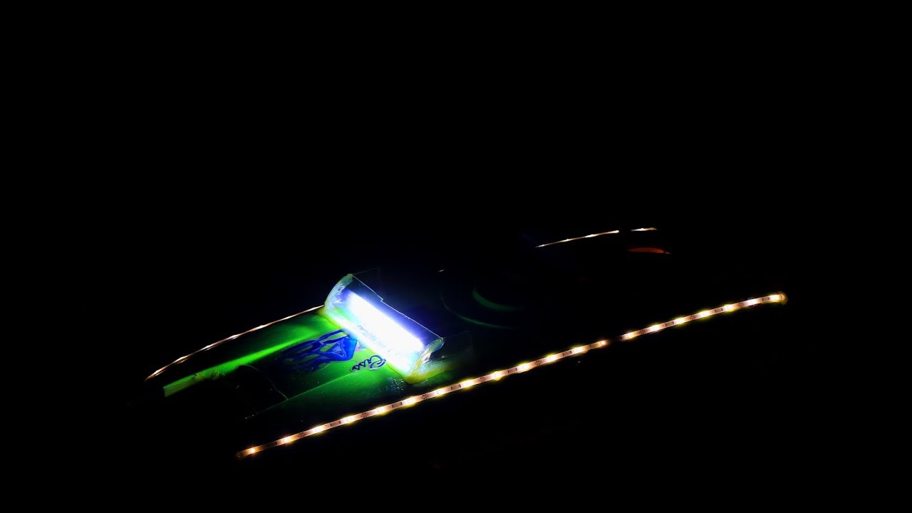 Installing more LED lights on my RC boat - YouTube
