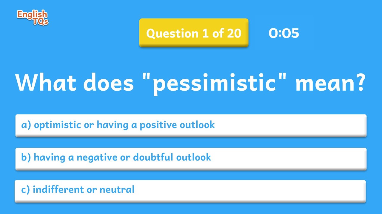 What's the Correct Definition? || Can You Get A 20/20 Score? - YouTube