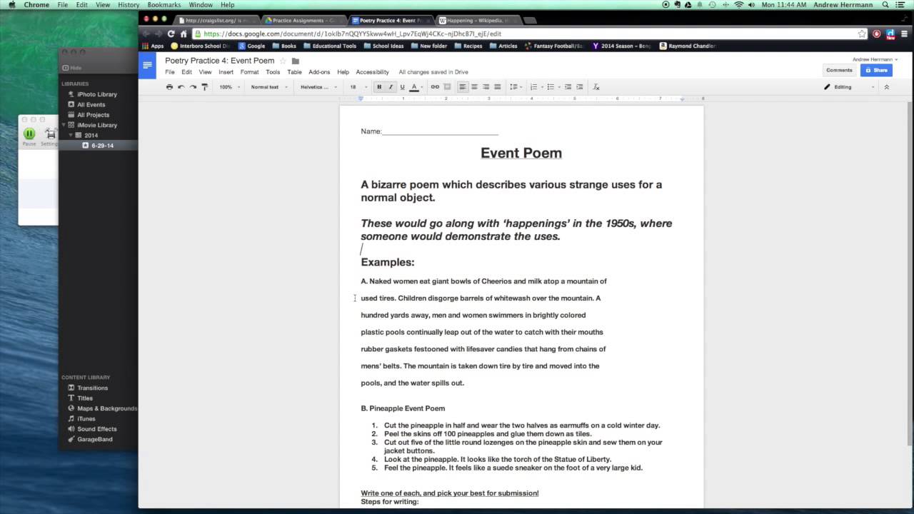 How to Write an Event Poem - YouTube
