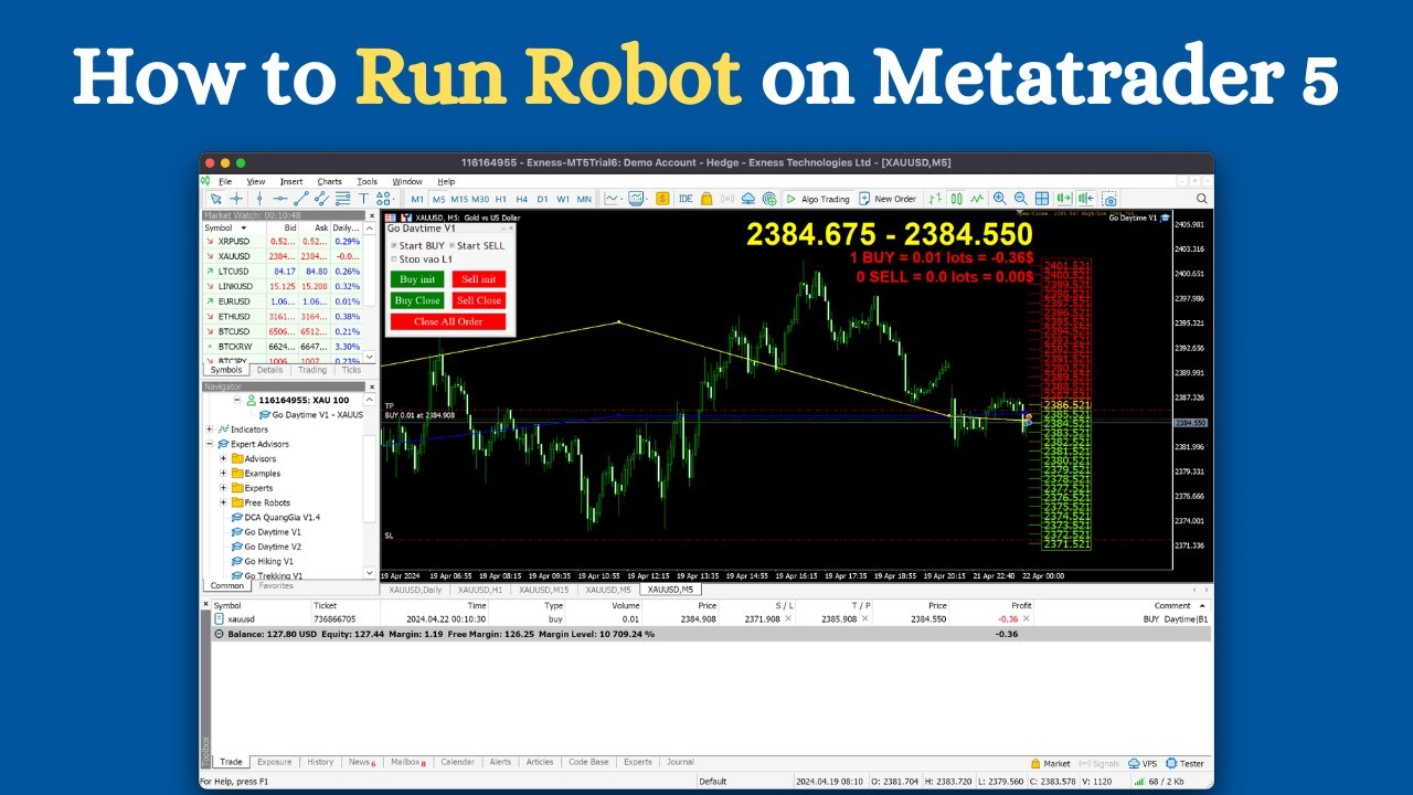 How to Run Robot on Metatrader 5 - YouTube