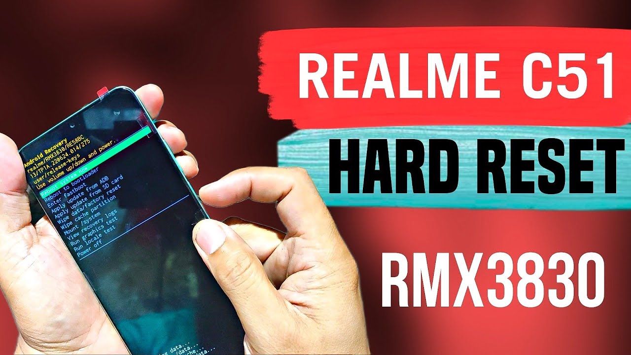 Realme C51 (rmx3830) Hard Reset | How to Factory Reset Realme C51 - YouTube