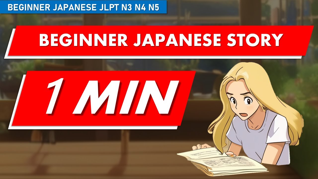 Japanese Short Story for Beginners in 1 MINUTE #1 | JLPT N5 N4 N3 - YouTube