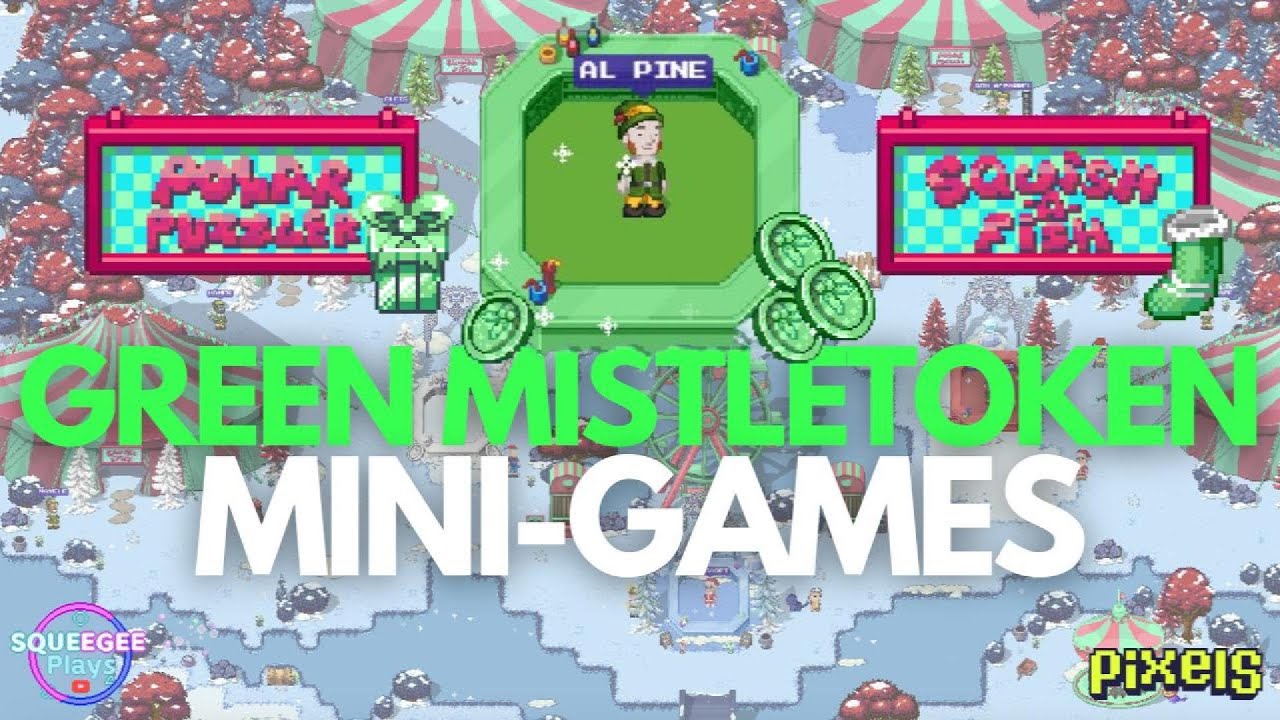 PIXELS︱🎪HOW TO PLAY MINI-GAMES & EARN GREEN MISTLETOKENS︱POLAR PUZZLER ...