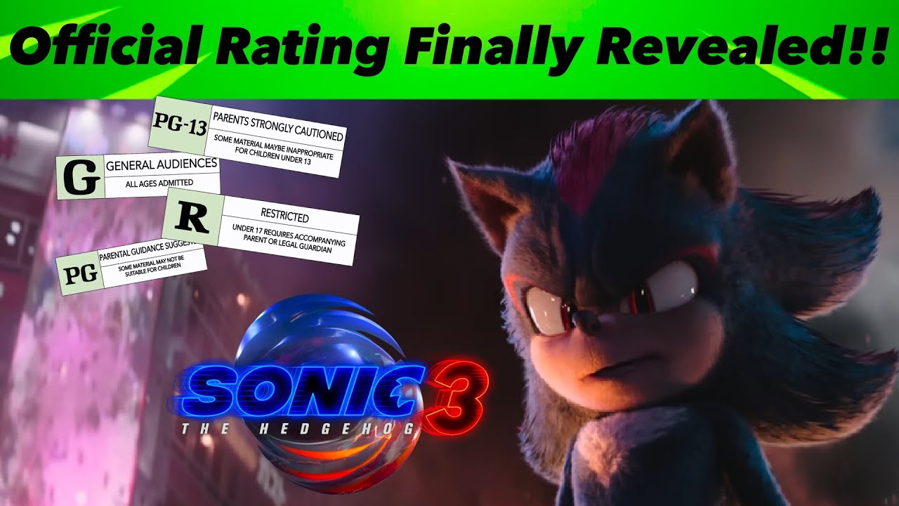 Paramount FINALLY Reveals Sonic Movie 3’s Official Rating - YouTube