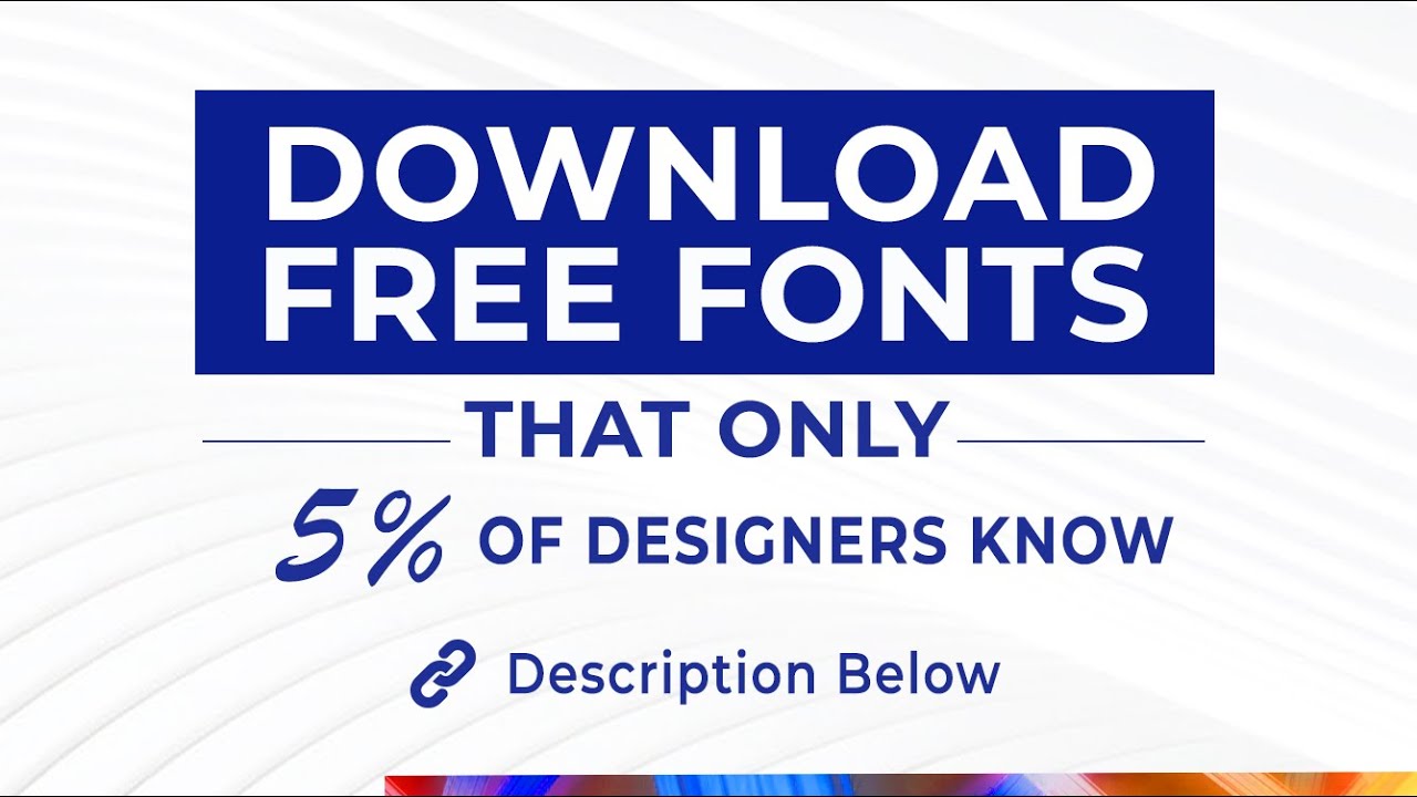 FREE FONTS PACK FOR DESIGNERS | DOWNLOAD NOW! - YouTube