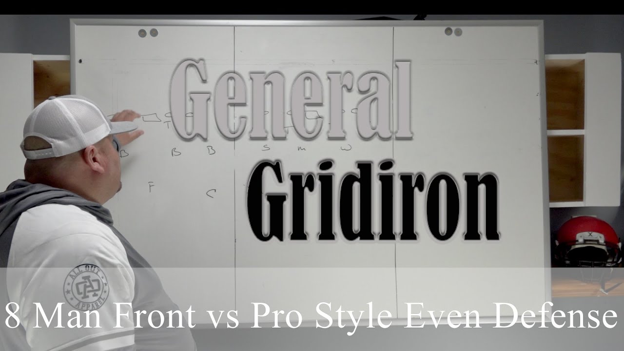 8 man front vs Pro Style Defense (Even Structures) - YouTube