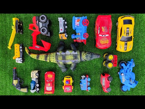 Mencari Mainan Mobil Mobilan, Excavator, Kereta Api, Crane, Truk Molen, McQueen, Mobil Balap, Tobot