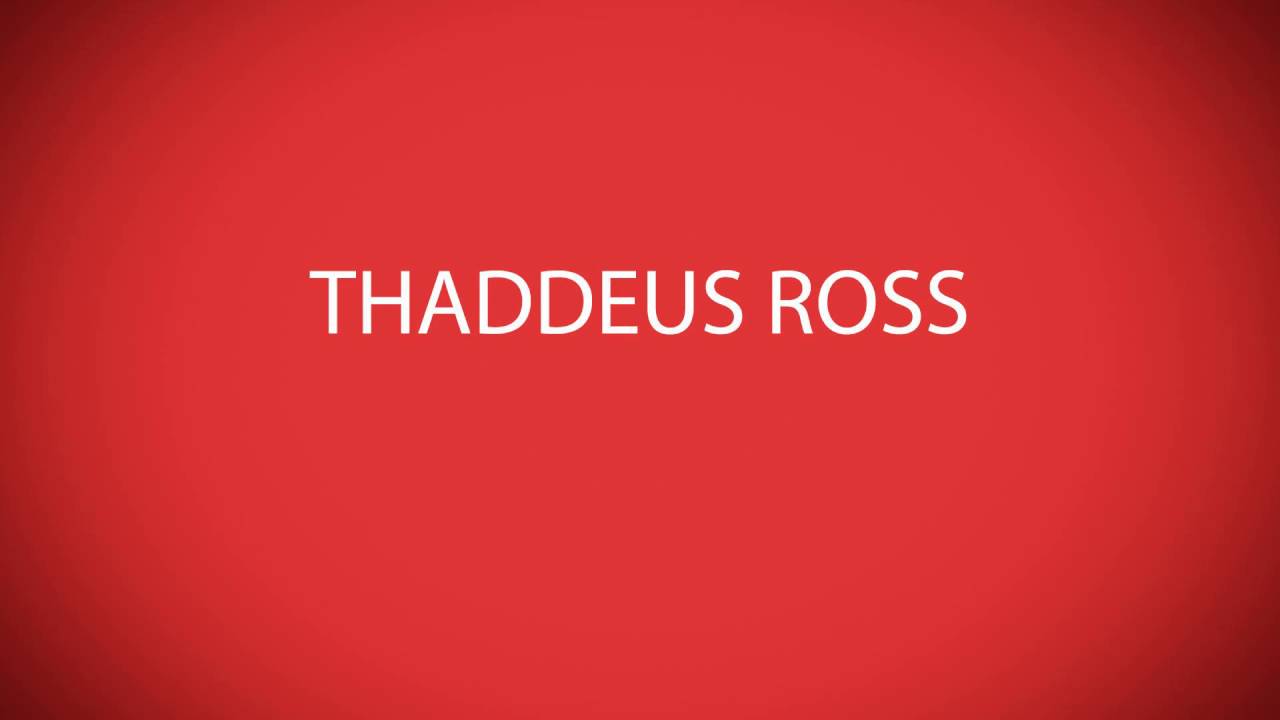 How to pronounce THADDEUS ROSS [Marvel characters] - YouTube